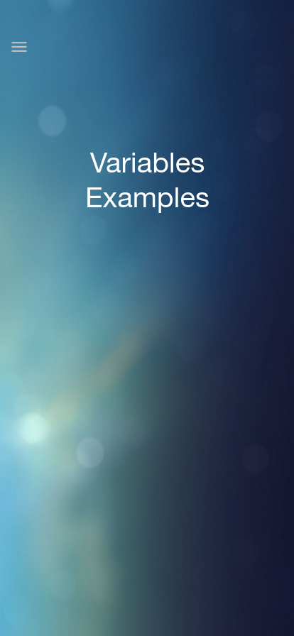Variables Examples interactive prototype on Proto.io Spaces by Akis ...