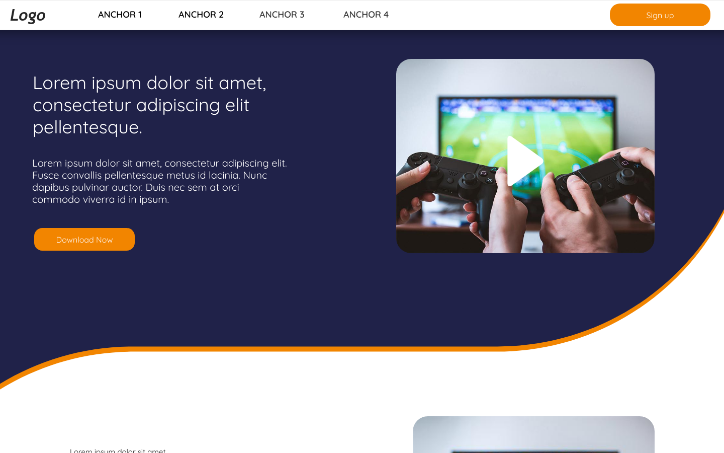 One page website example interactive prototype on Proto.io Spaces by ...